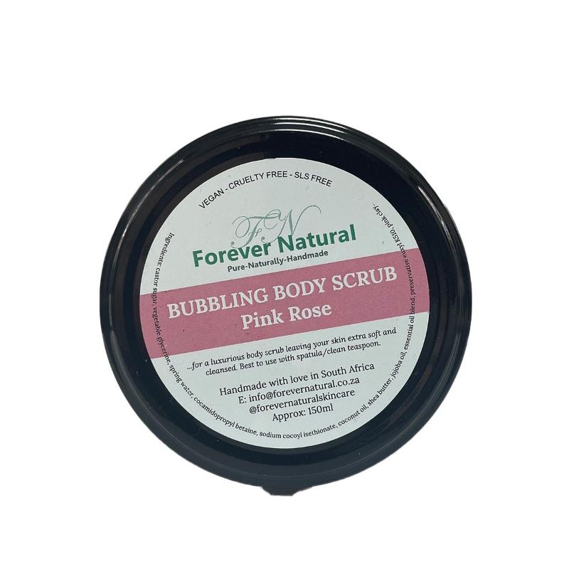 Buy Forever Natural Bubbling Body Scrub Pink Rose 150g Online – Zayaan ...