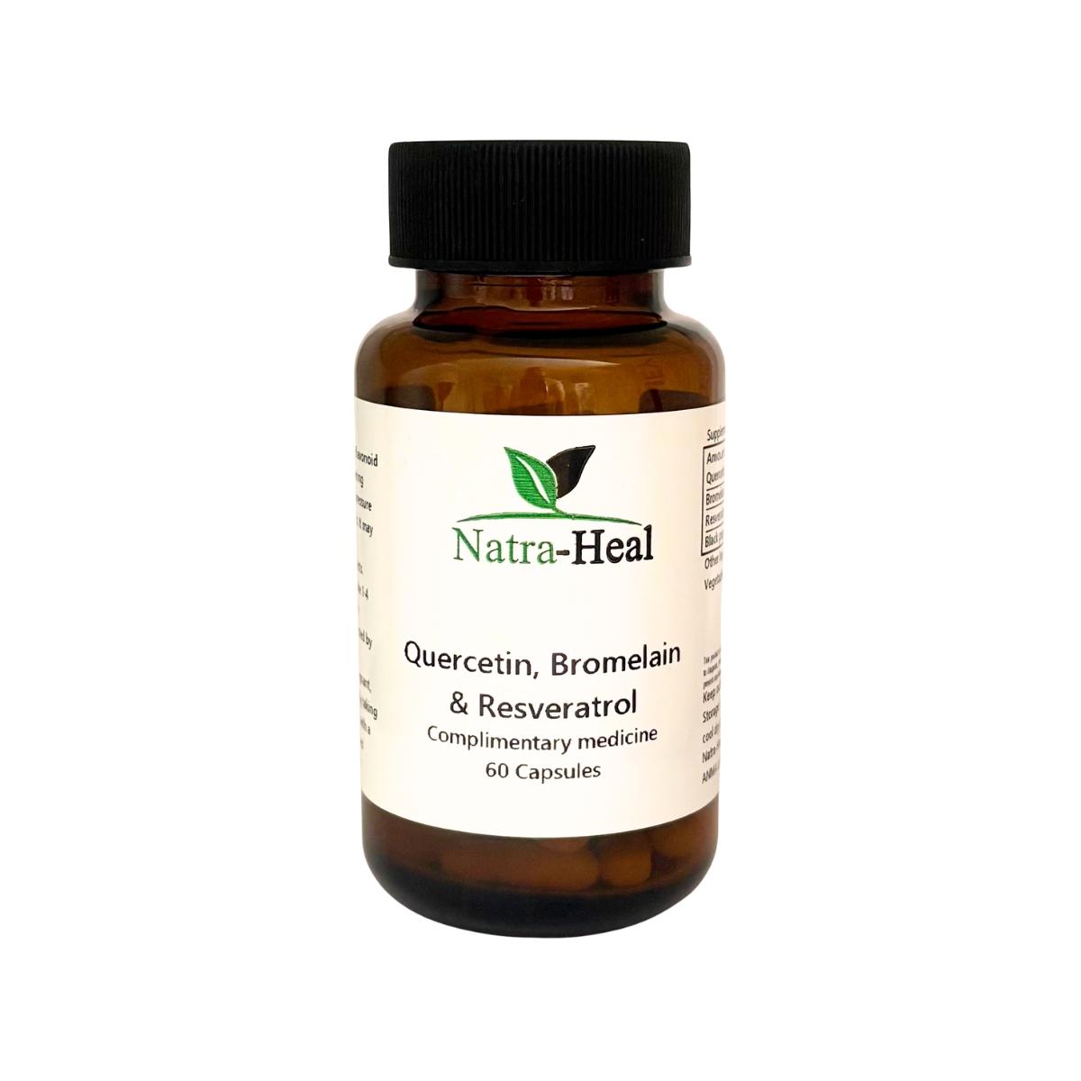 Natra-Heal Quercetin Bromelain and Resveratrol 60 – Zayaan Wellness